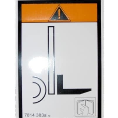 3078143830 dekal løftepunkt gafler - Dekaler, merker- reservedeler123.no